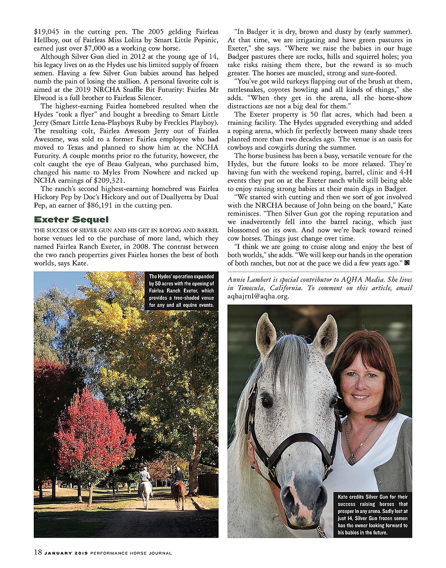 AQHA Journal - Fairlea Ranch